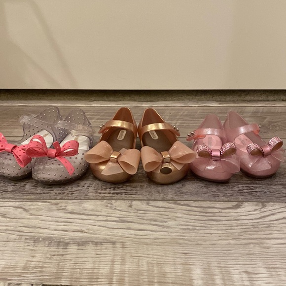 Mini Melissa | Shoes | 3 Pairs Melissa Baby Shoe Bundle | Poshmark